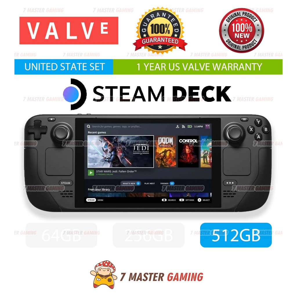 Original Valve SteamDeck / Steam Deck Oled Handheld Gaming Console ...