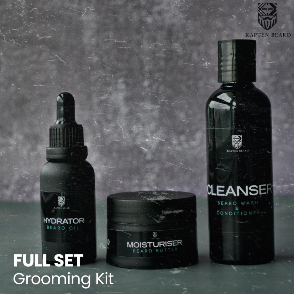(Beard Wash & Conditioner | Beard Oil | Beard Butter) Full Set Grooming ...