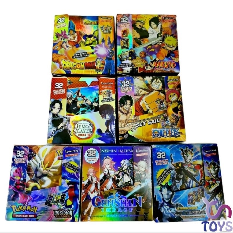160pcs SSR Naruto Shippuden Genshin Impact Piece Demon Slayer Dragon ...