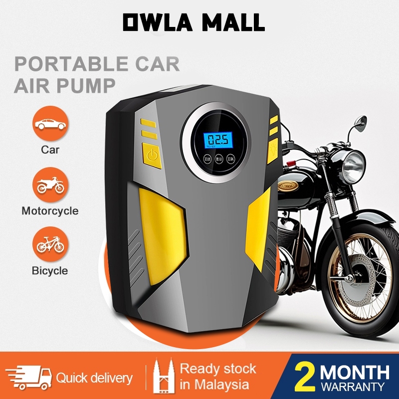 12V Portable Car Electric Tyre Pump Air Pump Tire Inflator Car Tyre ...