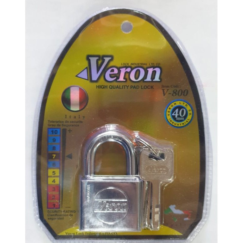 Veron V-800 Chrome Padlock 40mm | Shopee Malaysia