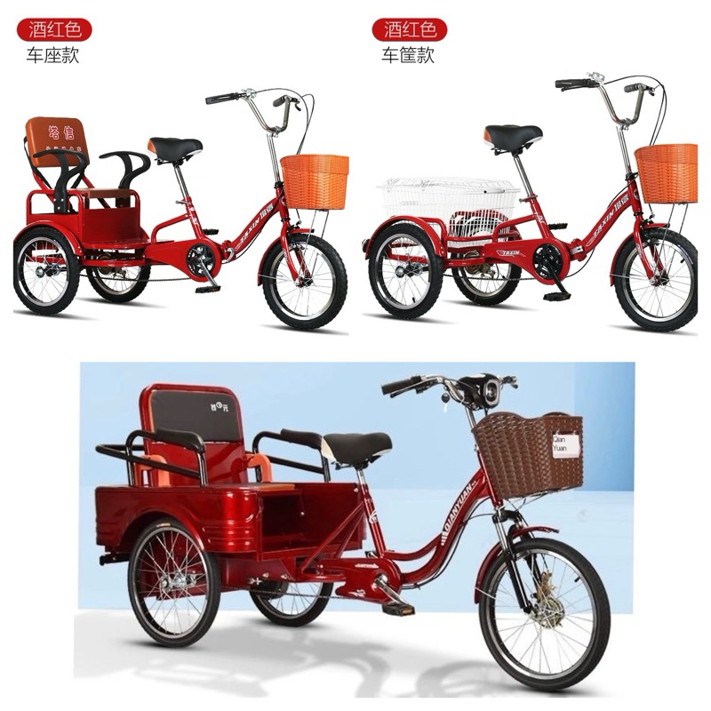 Installed Ready Adult Tricycle Bicycle Basikal 3 Roda Siap Pasang ...