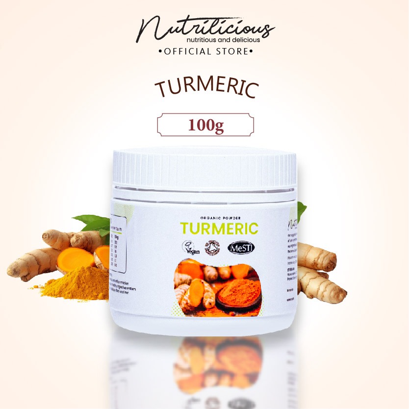 NUTRILICIOUS Organic Turmeric Powder 100g 姜粉 100% Authentic | Tumeric ...