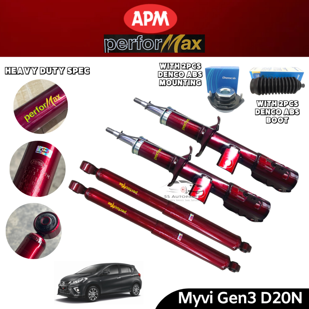 APM Performax Perodua Myvi Gen 3 D20N (2017-) Heavy Duty Gas Absorber ...