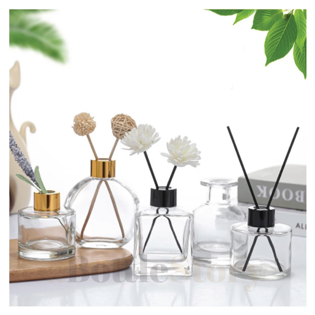 Glass Bottle Diffuser Essential Oil Perfume with Stick (150ml) | Shopee ...