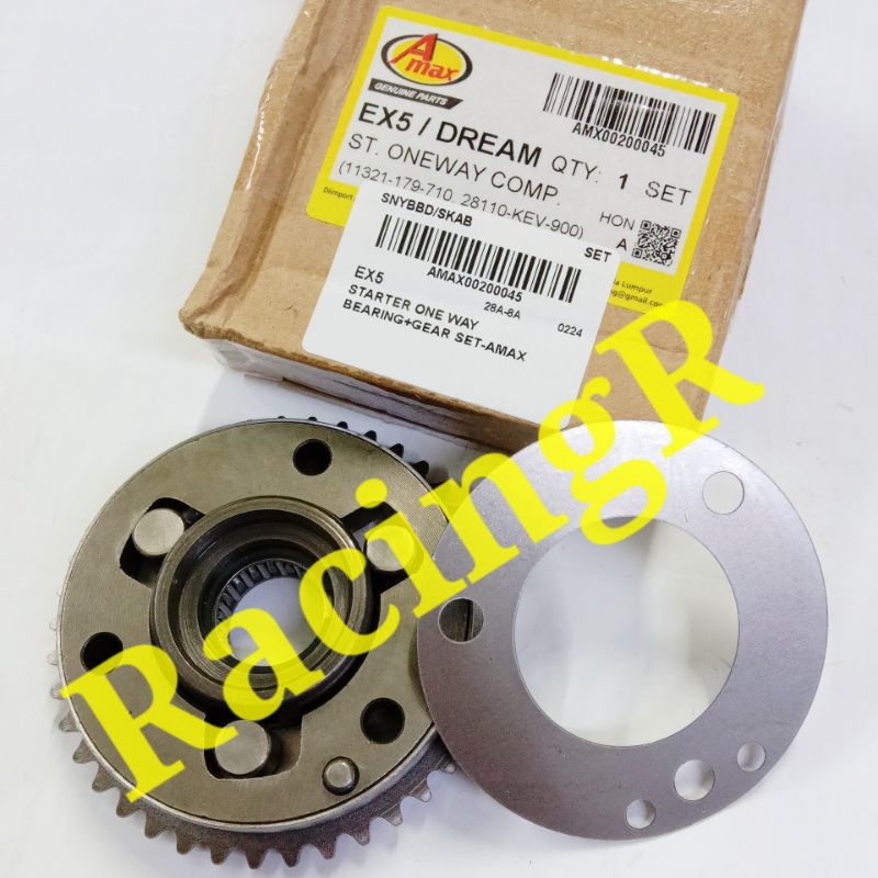HONDA EX5 DREAM STARTER ONE WAY COMP BEARING + GEAR SET AMAX | Shopee ...