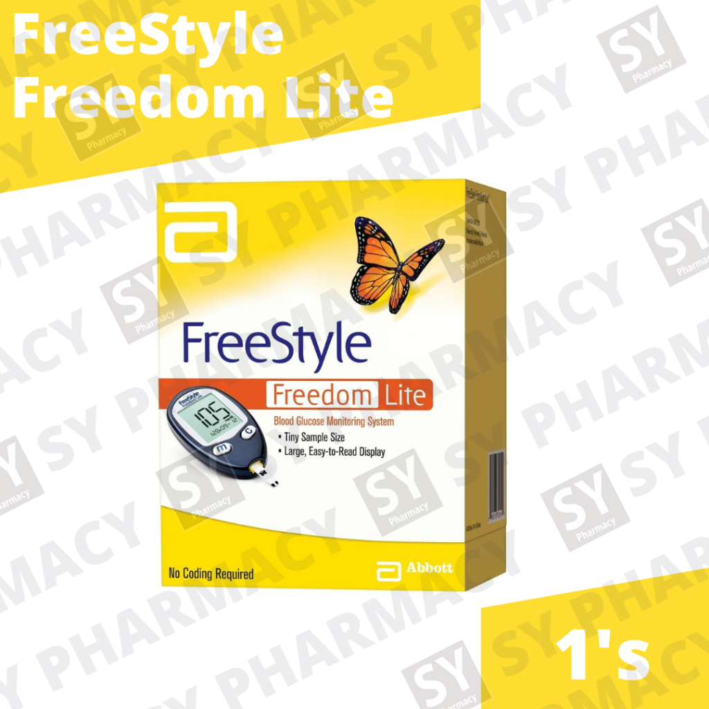 FreeStyle Freedom Lite Glucose Meter With 10's Test Strips | Shopee ...