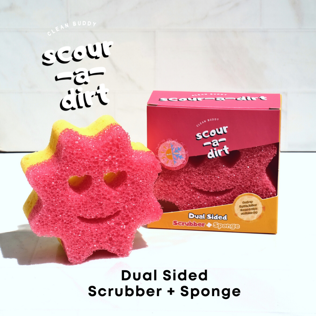 NEW SCOUR A DIRT - sponge scouring pad span basuh pinggan | Shopee Malaysia