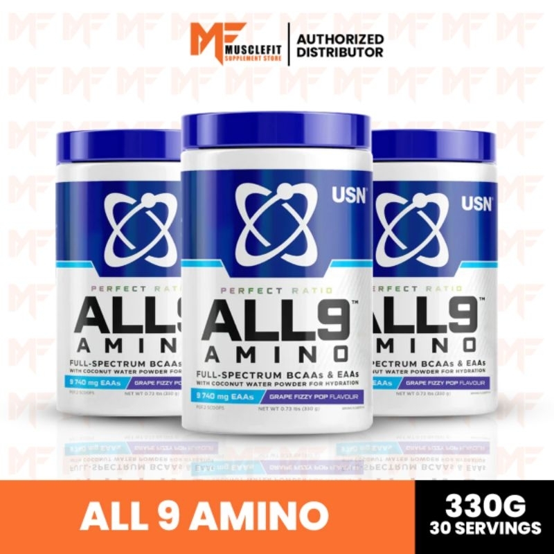 USN All9 Amino BCAA + EAA Bran Perfect Ration 330 g [ 30 serving ...