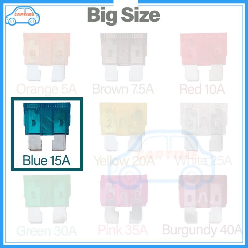 CARTIME Car Fuse Kereta Fius Kereta Original Mini Fuse Car Fuse Box 13A ...