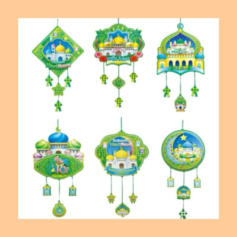 [Ready Stock] HICOOK 2024 Hari Raya Wall Decoration Ceiling Glitter ...