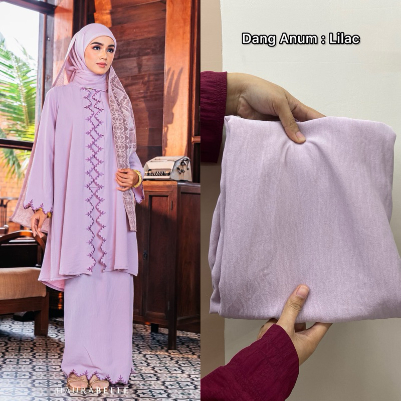 [HAURABELLE] KEBAYA DANG ANUM IRONLESS | EDITION RAYA 2024 | Shopee Malaysia