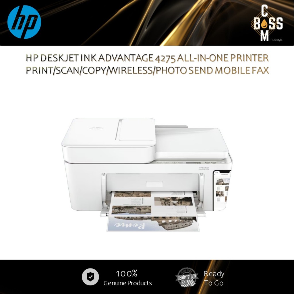 HP DESKJET INK ADVANTAGE 4275 ALL-IN-ONE PRINTER PRINT/SCAN/COPY ...