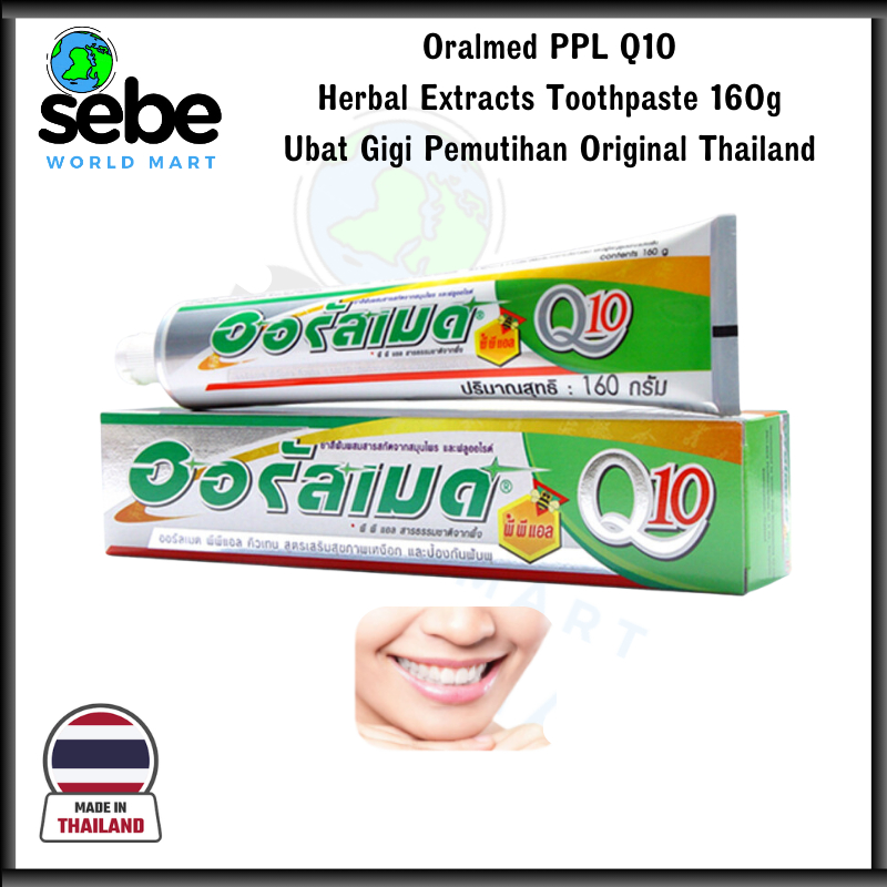 Oralmed PPL Q10 Herbal Extracts Toothpaste 160g Ubat Gigi Pemutihan ...