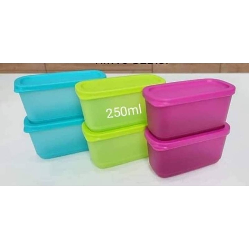 Tupperware Cubix Mini Rectangular 250ml (2 pc) | Shopee Malaysia
