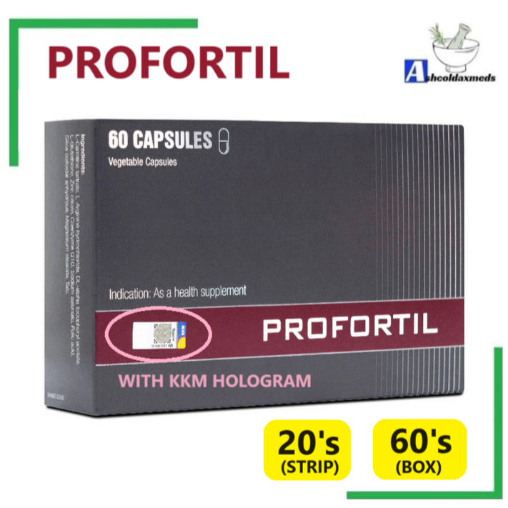 Profortil Male Supplement 20's or 60's Increase Sperm count, movement ...