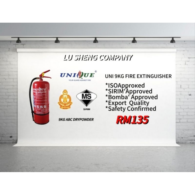 UNIQUE 9KG FIRE EXTINGUISHER | Shopee Malaysia