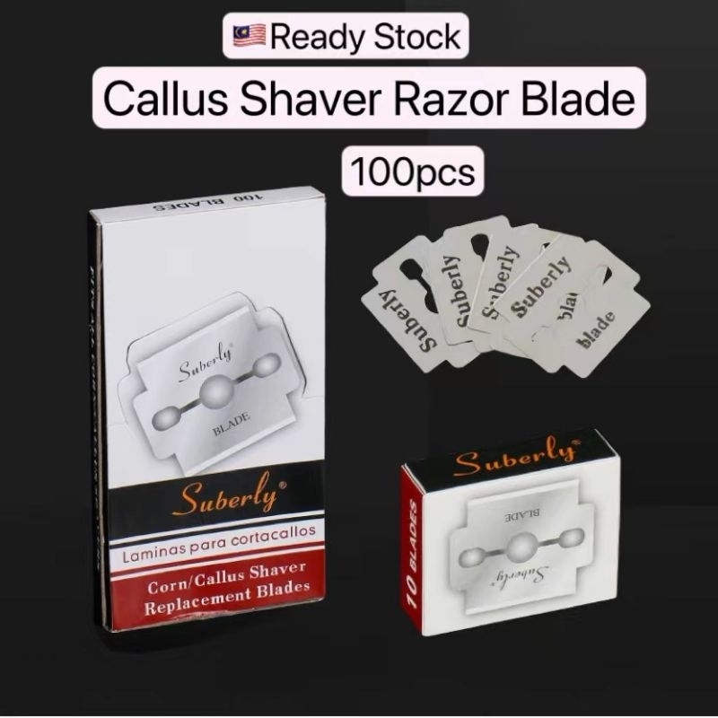 100pcs Suberly Replacement Refill Razor Blade Foot Pedicure Corn Callus ...
