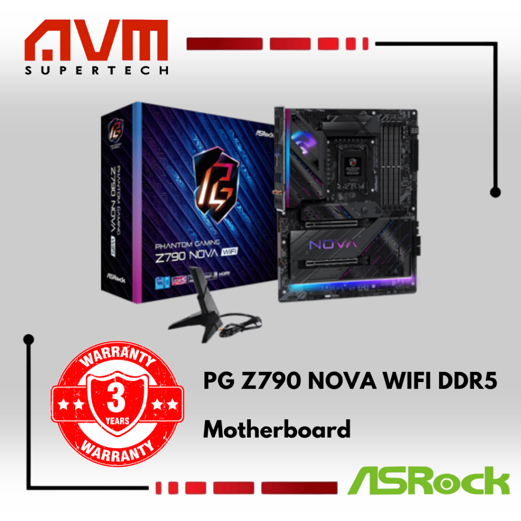 AVM ASROCK PG Z790 NOVA WIFI DDR5 Motherboard | Shopee Malaysia