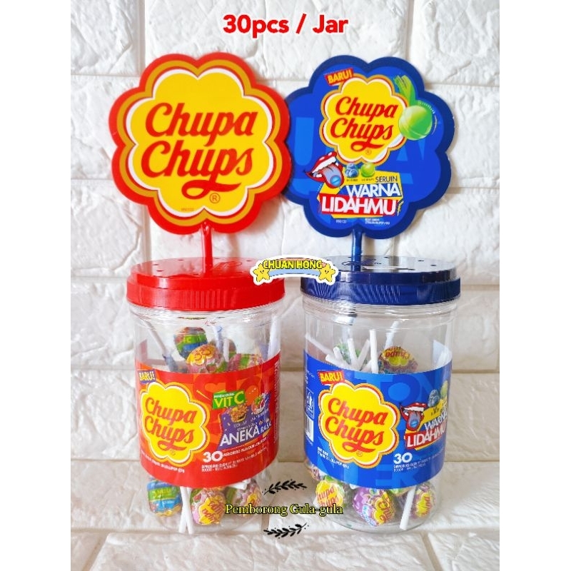 Chupa Chups Lollipop 30pcs / Jar | Shopee Malaysia