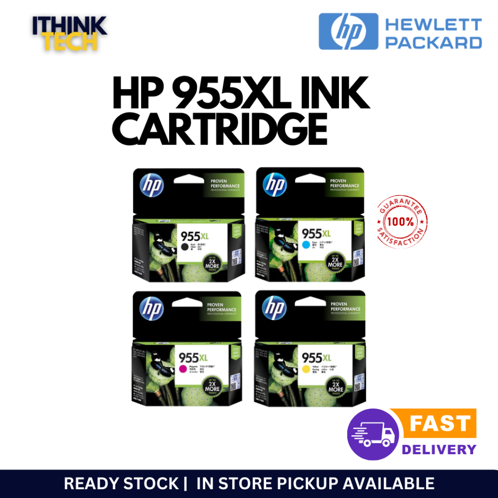 [READY STOCK - 100% ORIGINAL] HP 955/955XL BLACK CYAN MAGENTA YELLOW ...