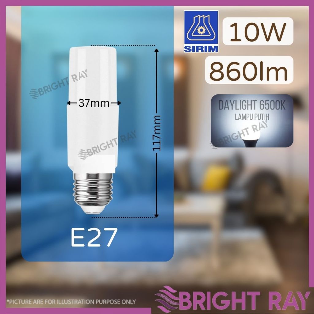 (SIRIM) LED Stick Bulb LED light Bulb Lampu LED Light Bulb E27 PLC Ceiling Light Mentol LED ...