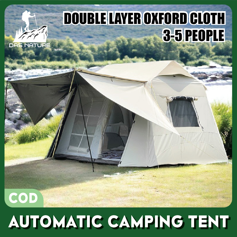 Das Nature™ Khemah camping Automatic Tents Cabin tent With Extended ...