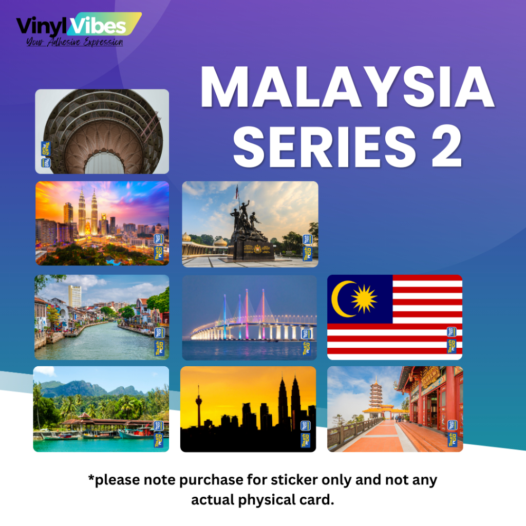 MalaysiaSeries2 Vinyl highquality Glossy Laminated sticker for Touch N ...