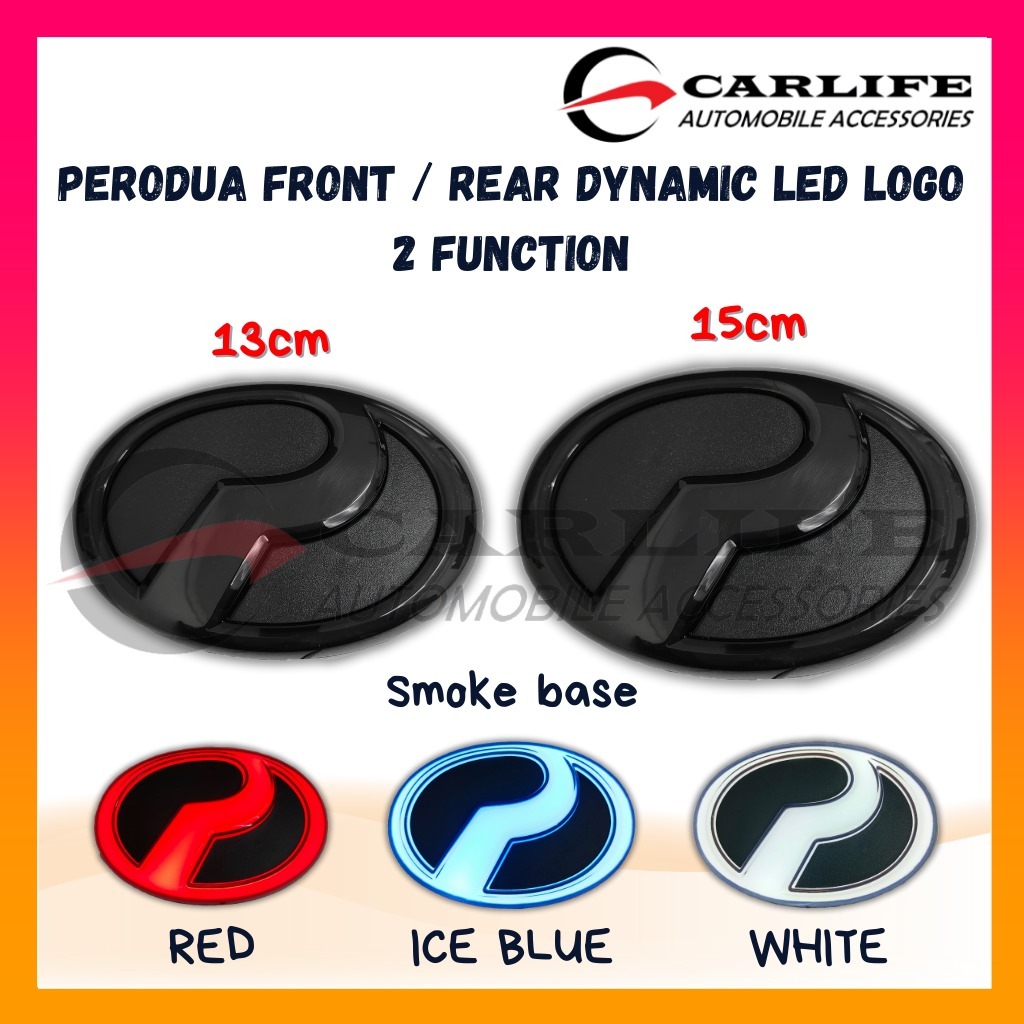 Perodua Running Design LED Emblem Logo 2 in 1 function | Shopee Malaysia