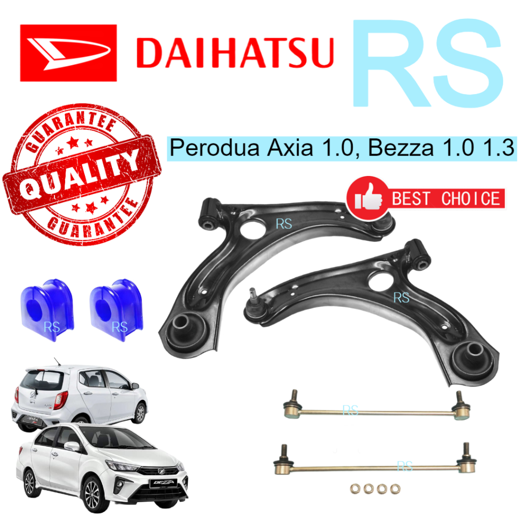 6 Item Combo Set Perodua Axia 1.0, Bezza 1.0 1.3 Front Lower Arm ...