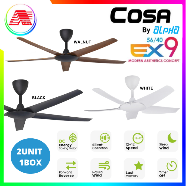 [NEW] Alpha Cosa EX9 5B 56/40 DC Motor Remote Control Ceiling Fan ...