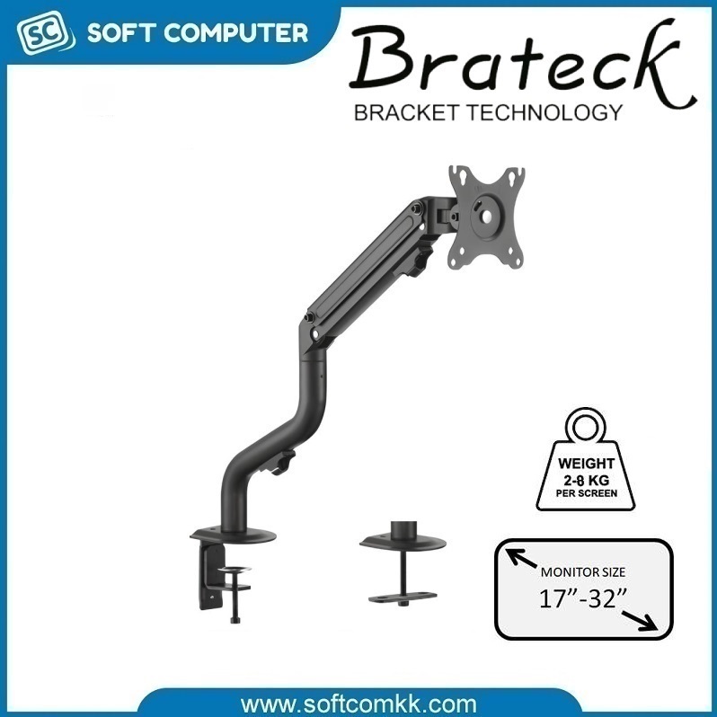 Brateck LDT71-C012N Single Counterbalance Monitor Arm (Flat Monitor ...