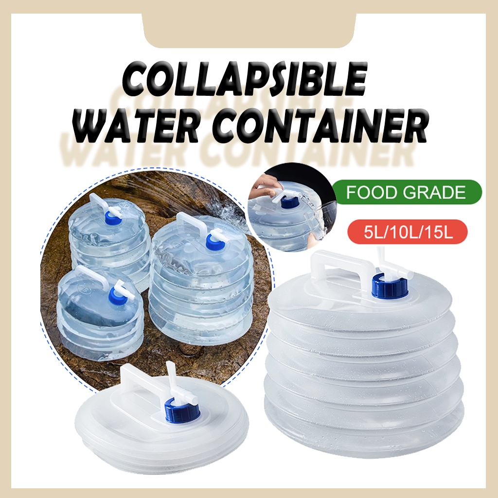 Foldable Water Container Outdoor Water Dispenser Storage Picnic Camping ...