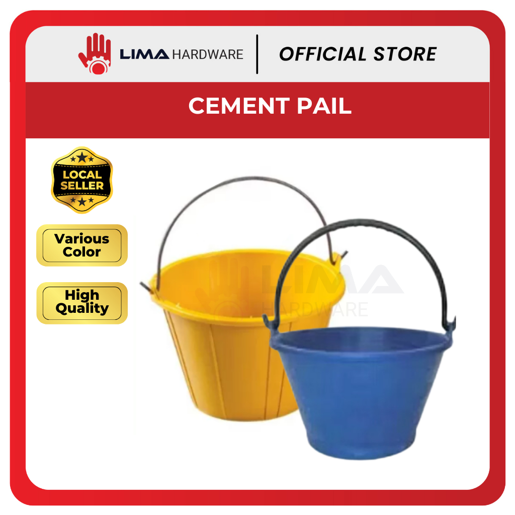 PVC Cement Pail Construction Steel Handle Cement, Tong Baldi Simen ...