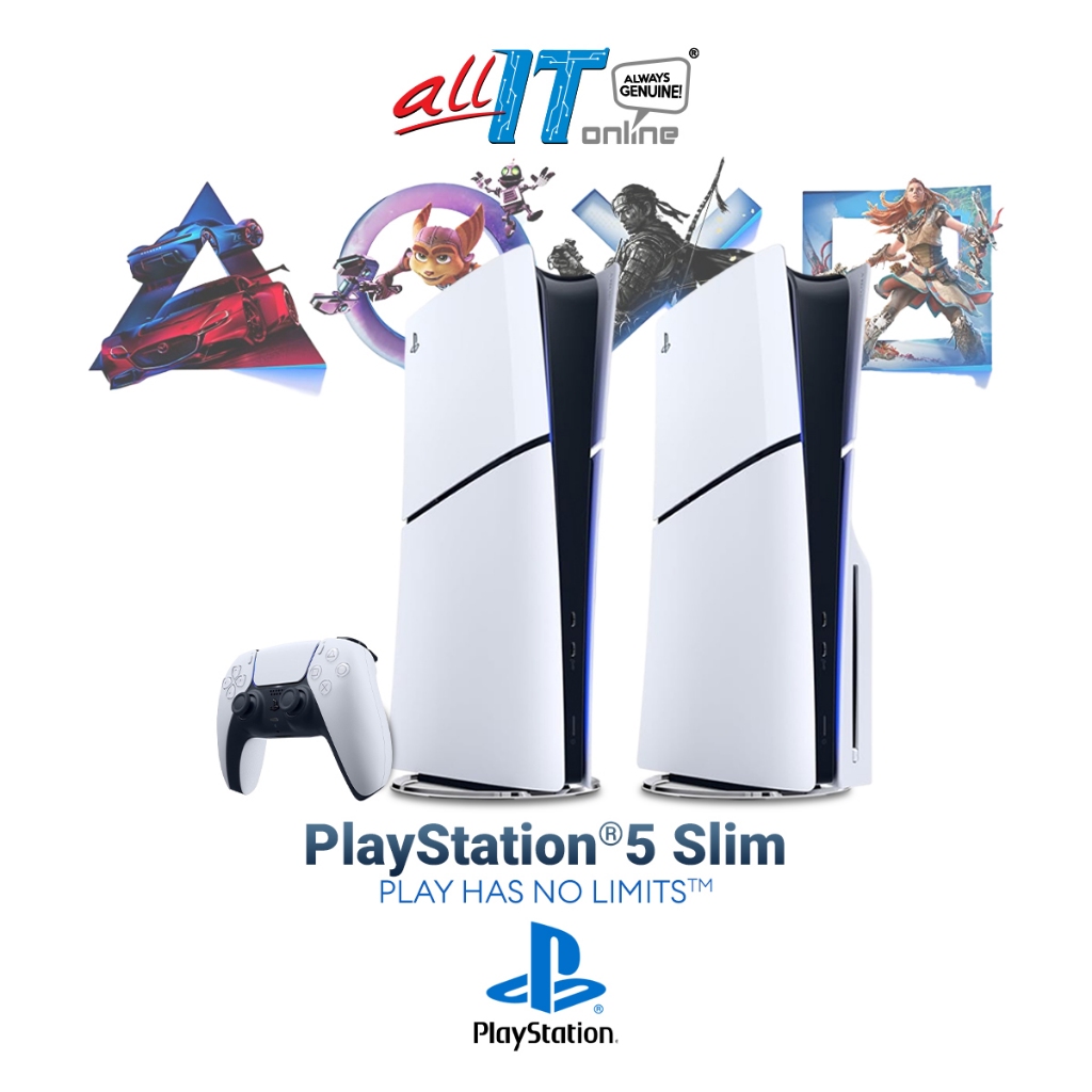 SONY PlayStation 5 Slim Disc / Digital Edition (1TB) - Standard Edition / 2 DualSense Bundle ...