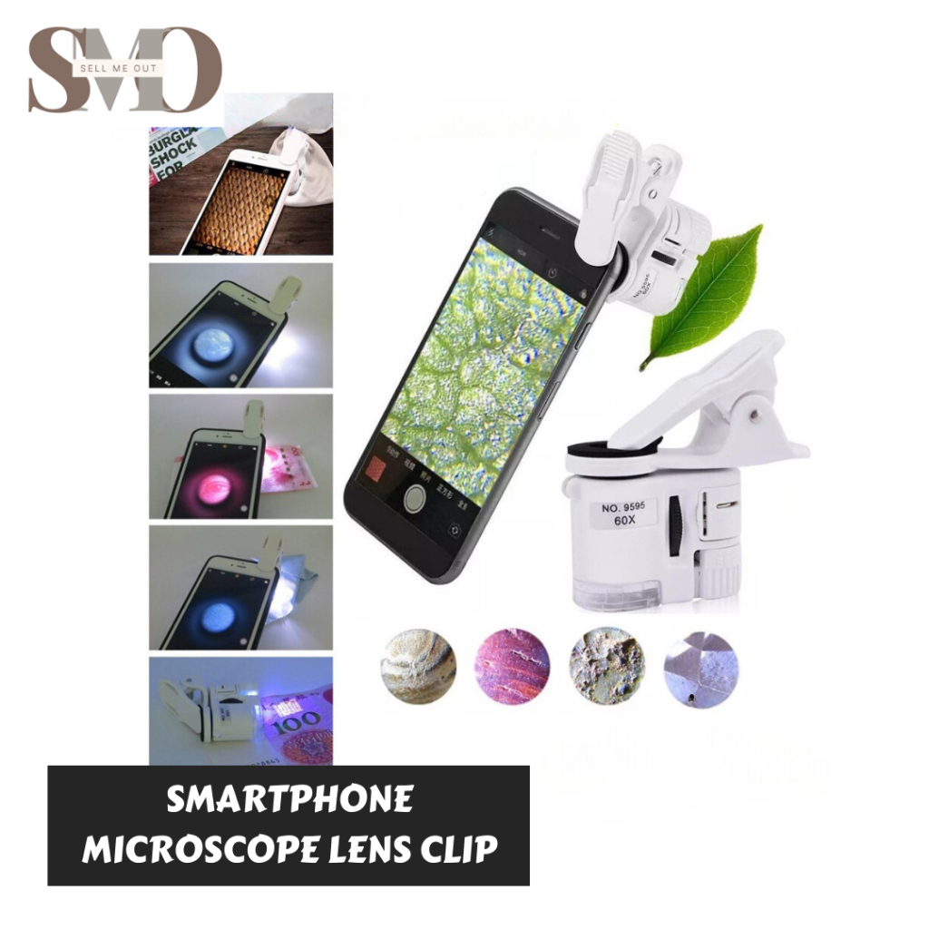Universal Clip Type 60X 100X Mini Phone Microscope Zoom Micro Camera ...