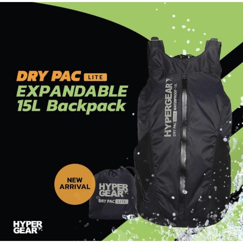 Hypergear Dry Pac Lite 15L (Backpack | Washable | Lightweight ...
