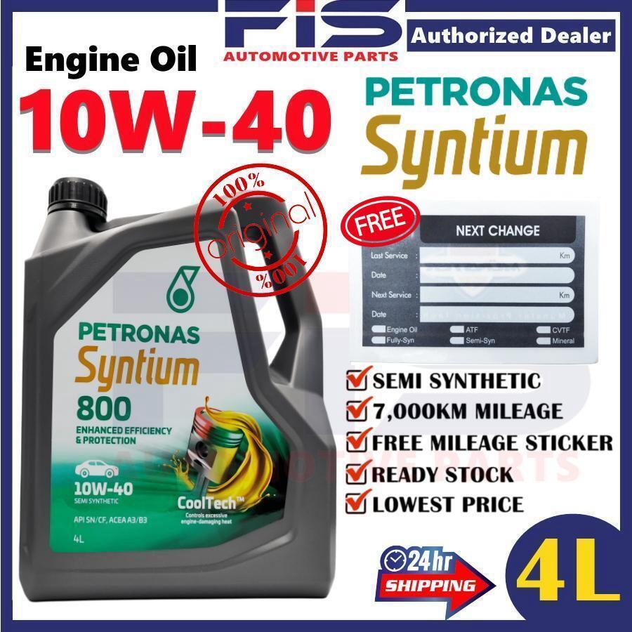 FIS Original Petronas Engine Oil Syntium 800 10W40 Semi Synthetic ...