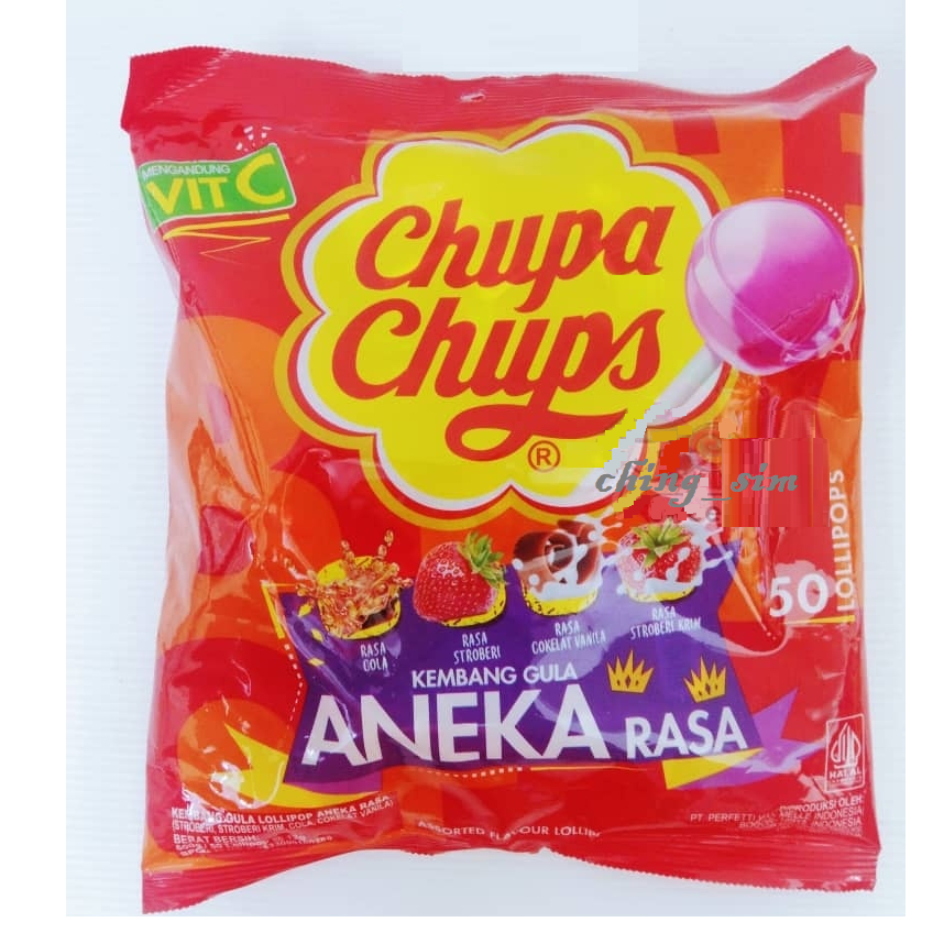 Chupa chups lollipop random 50 pcs | Shopee Malaysia