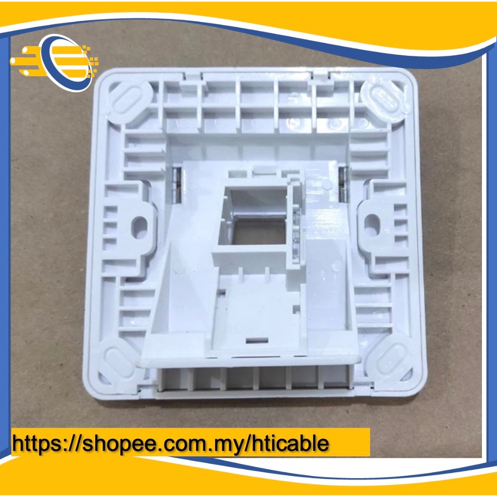 Commscope AMP® Genuine Faceplate – 45Degree Angle 1Gang RJ45 Cat 3 ...