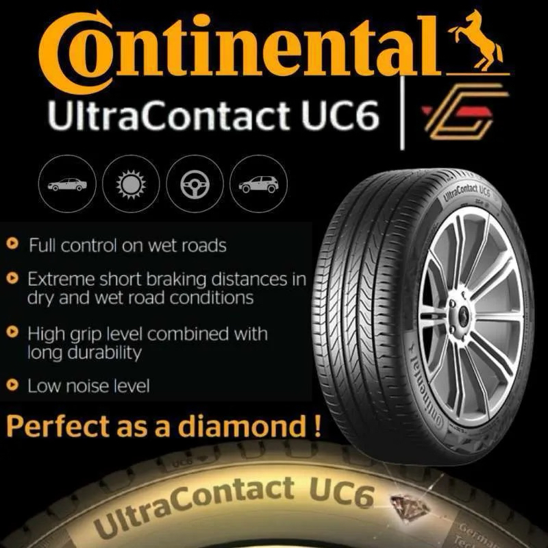 215/55 R18, 225/50 R18, 225/55 R19 Continental UltraContact UC6. | Shopee Malaysia