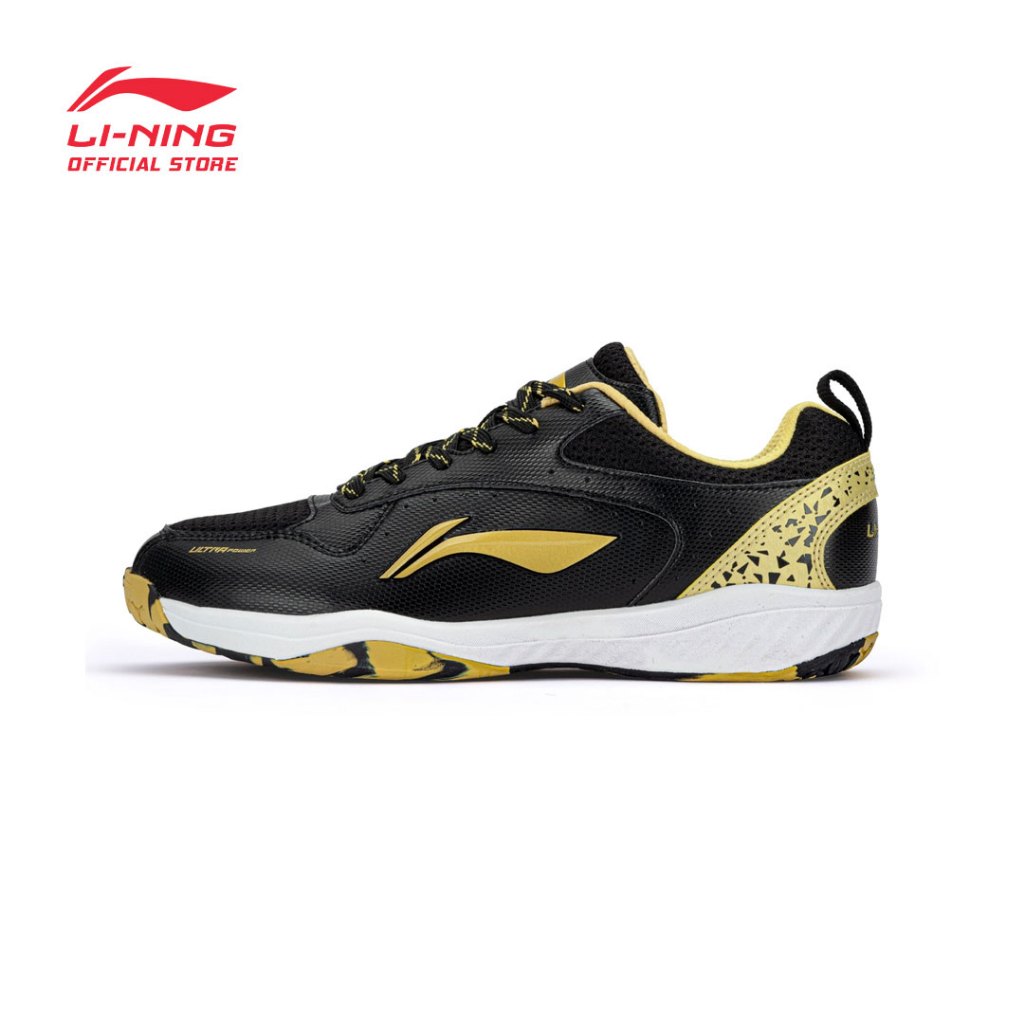 LI-NING ULTRA POWER BADMINTON SHOES - BLACK/GOLD - AYTT045-16 | Shopee ...
