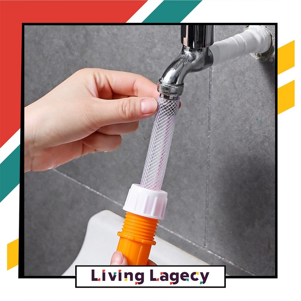 LIVING LAGECY Faucet Connector Hose To Hard Pipe Plastic Water Pipe ...