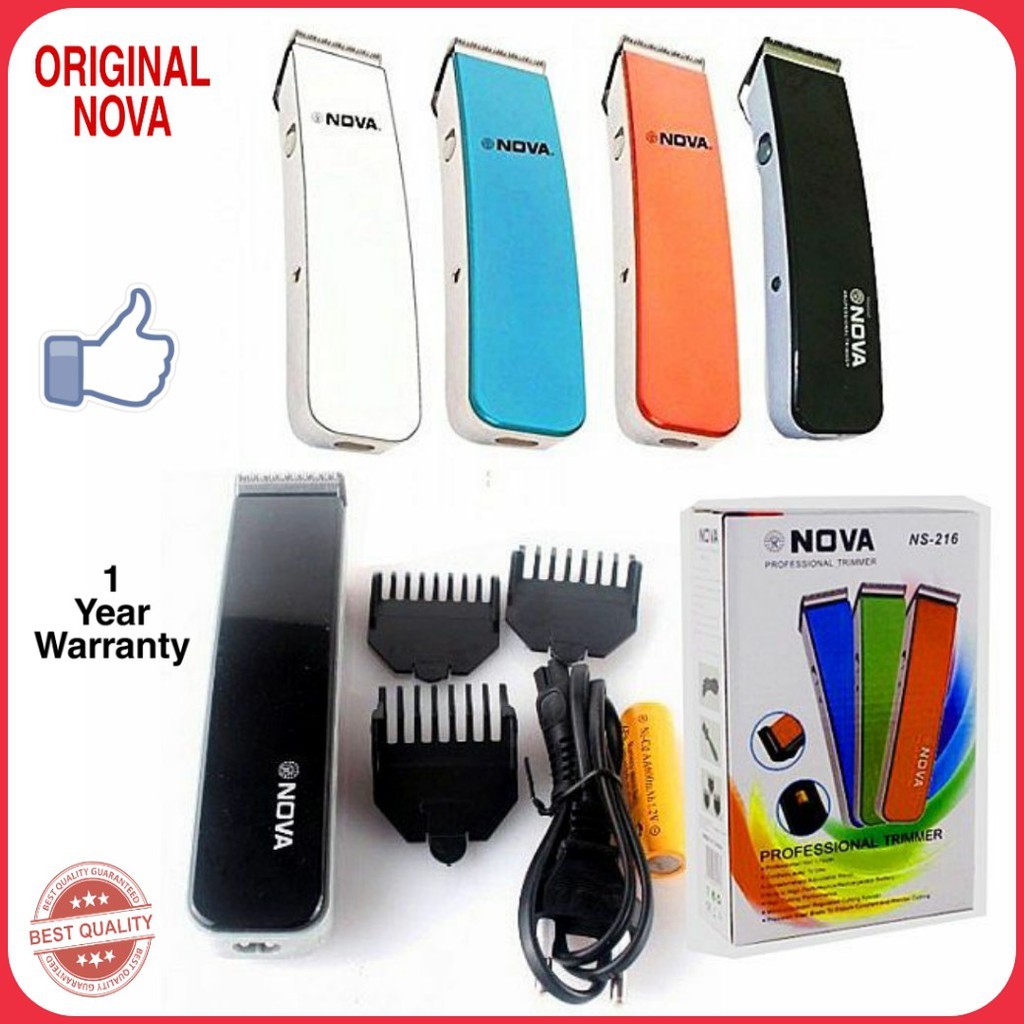 Nova NS216 Rechargeable Hair Trimmer/Shaver/Clipper.(Ready Stock ...