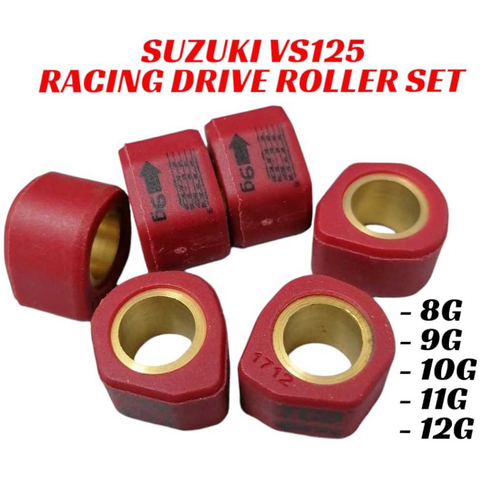 Suzuki VS125 Racing Drive Roller Set Racing Roller Set VS125 8G 9G 10G ... Suzuki VS125 Racing Drive Roller Set Racing Roller Set VS125 8G 9G 10G ...