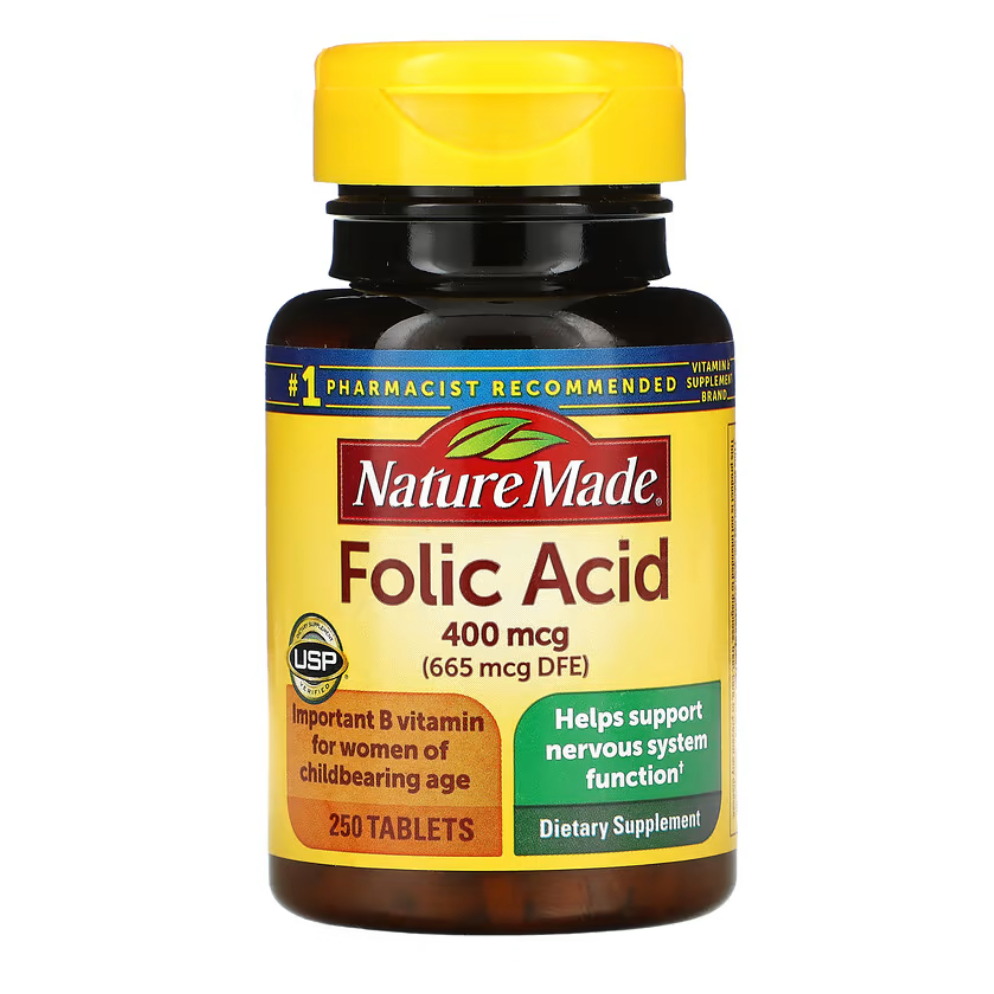 Nature Made, Folic Acid, 400 mcg, 250 Tablets | Shopee Malaysia