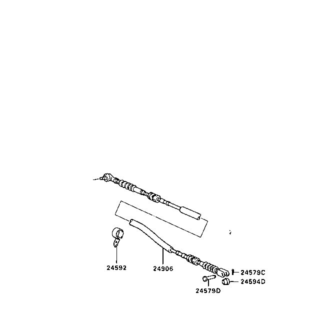 MITSUBISHI L100 VAN MINICAB MB367224 GEAR SHIFT CABLE | Shopee Malaysia