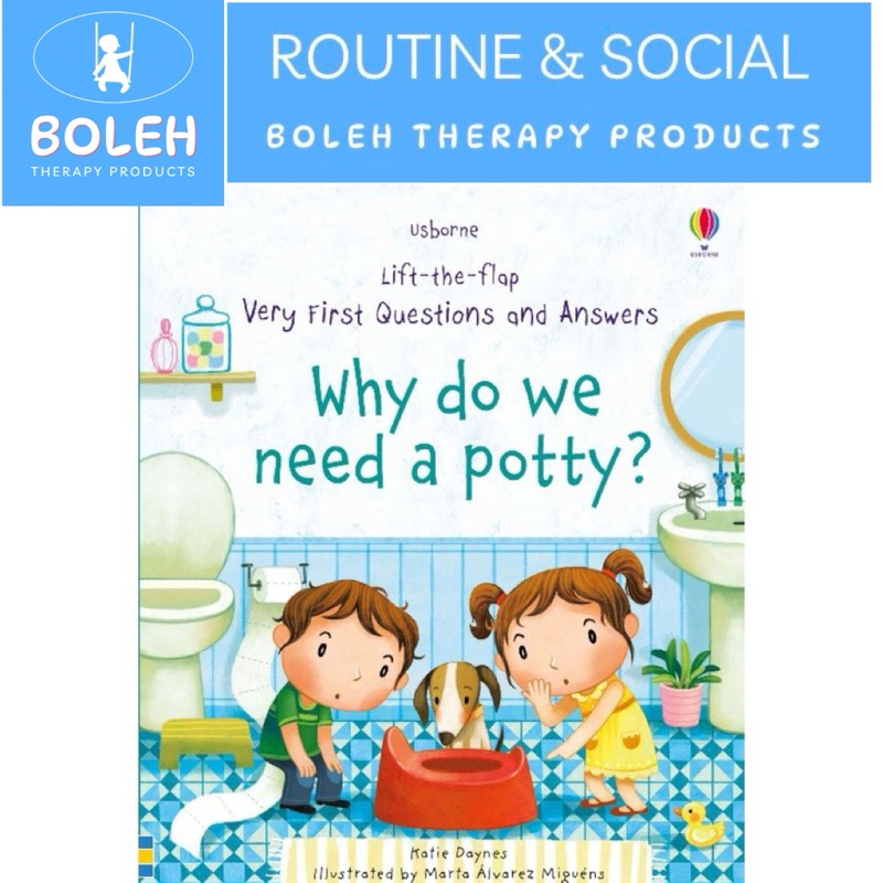 BOLEH Usborne Why Do We Need A Potty/ Potty Train/ Toilet Train/ Speech ...