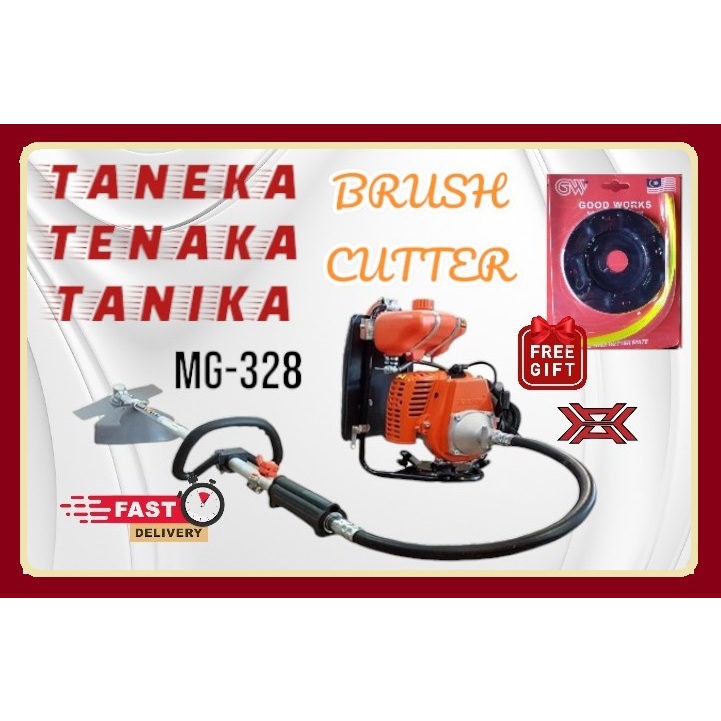 TANIKA / TENAKA / TANEKA BRUSH CUTTER MG-328 C/W STD ACCS / MESIN ...