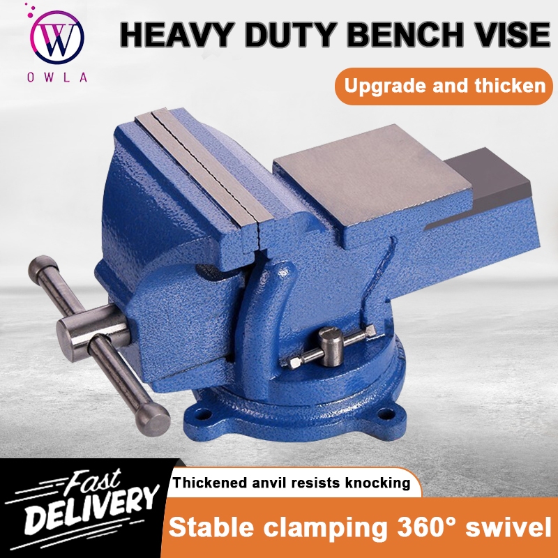 4" / 5 '' / 6 " Heavy Duty Clamp Bench Vise Clamp Tool Grafting Tool Set ragum meja inch Swivel ...